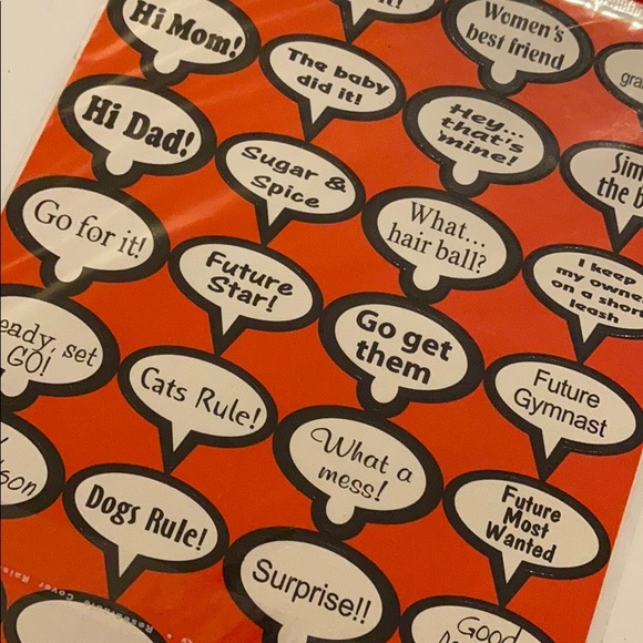 Office | New Pack Of 56 Assorted Caption Stickers Gc5 | Poshmark